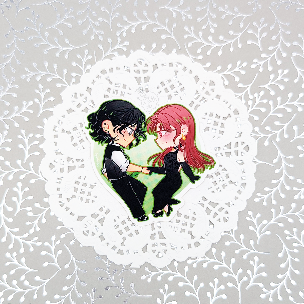 MitsuAya Prom | TGSWIIWAGAA Green Yuri | Vinyl Sticker – squibblefu